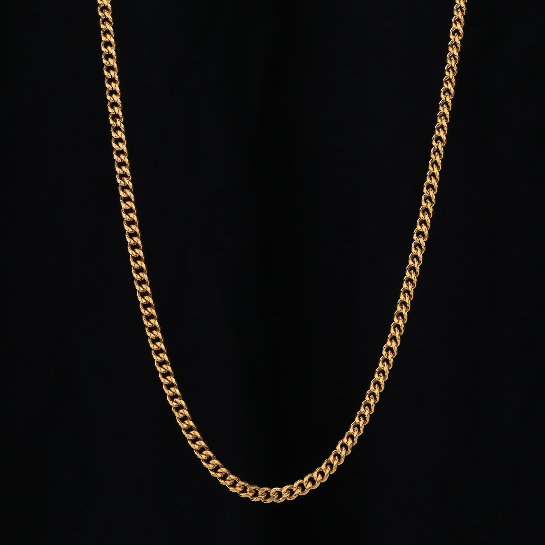 Cuban Link Chain 5mm - Gold RG131 – rgmntco