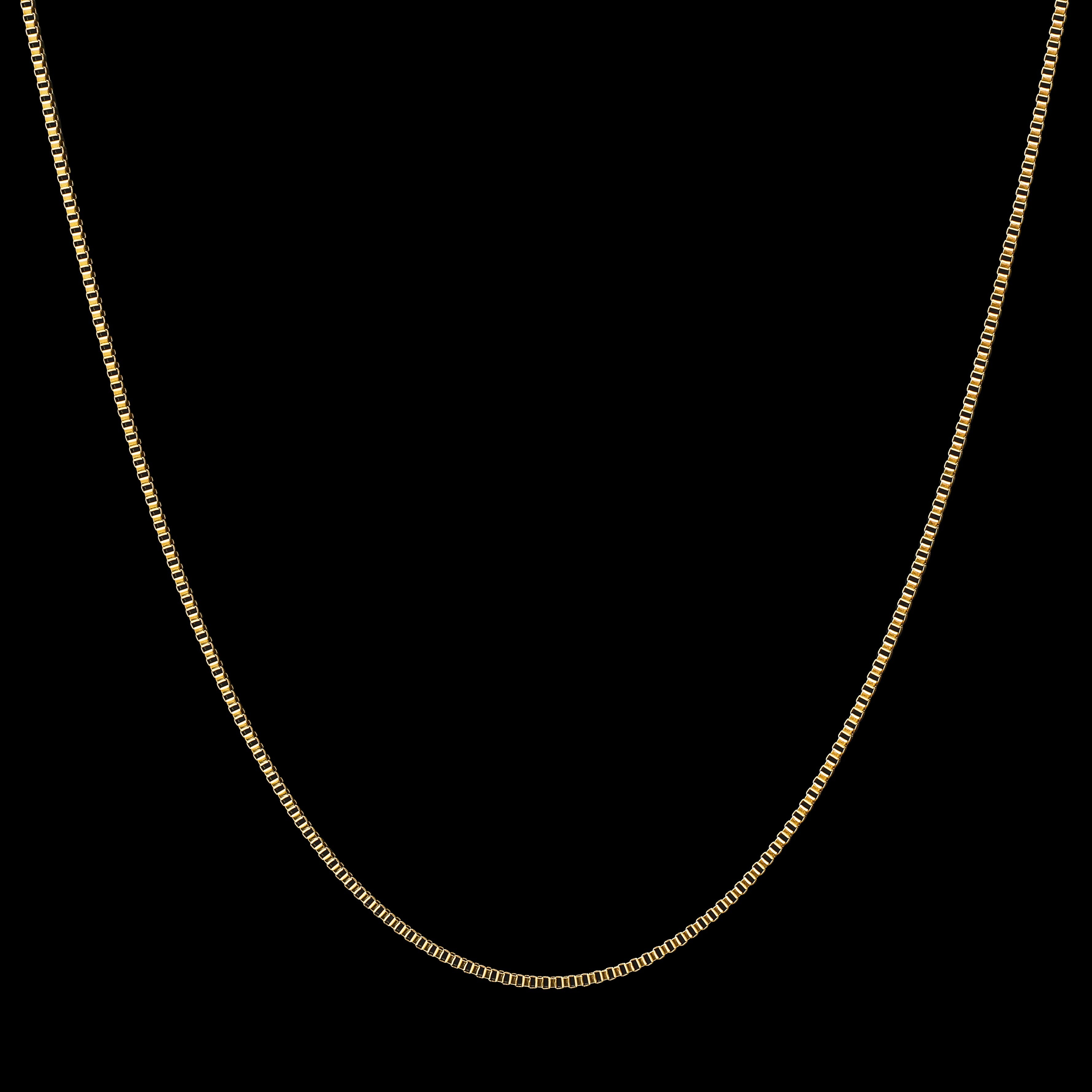 Minimal Box Chain - Gold RG196 – rgmntco