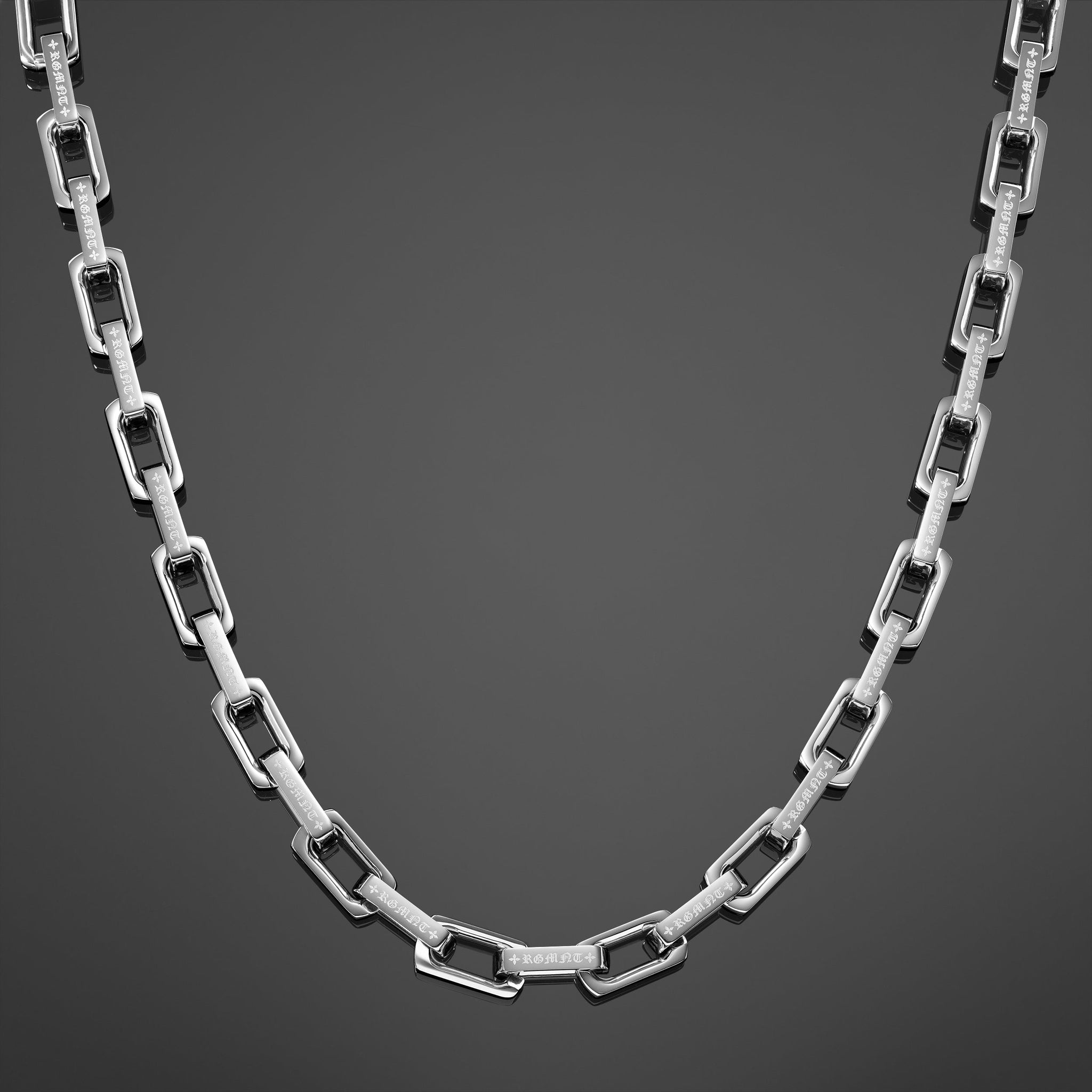 Monogram Link Chain - Silver RG1022-S